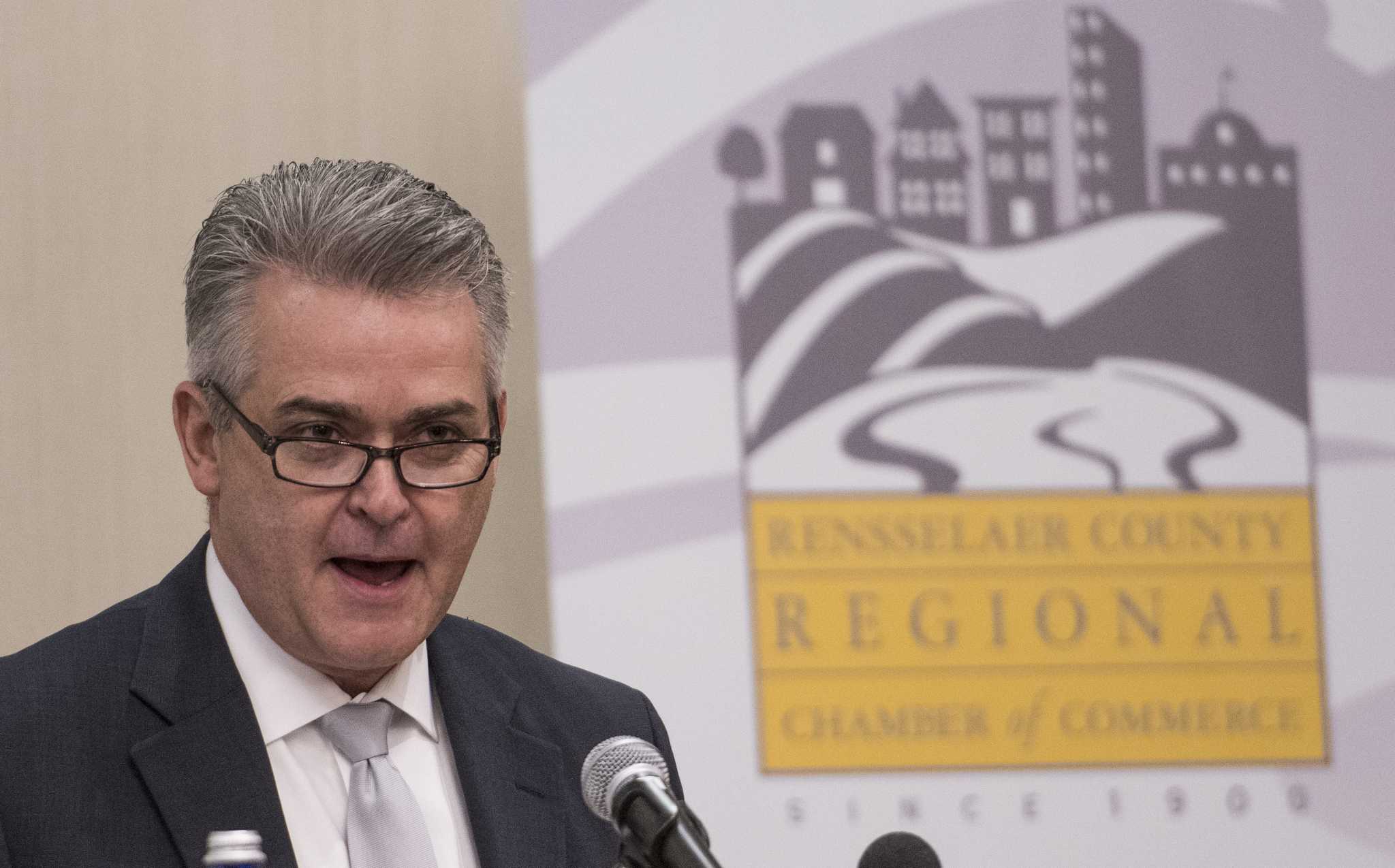 Rensselaer County Executive Steven McLaughlin presents first budget
