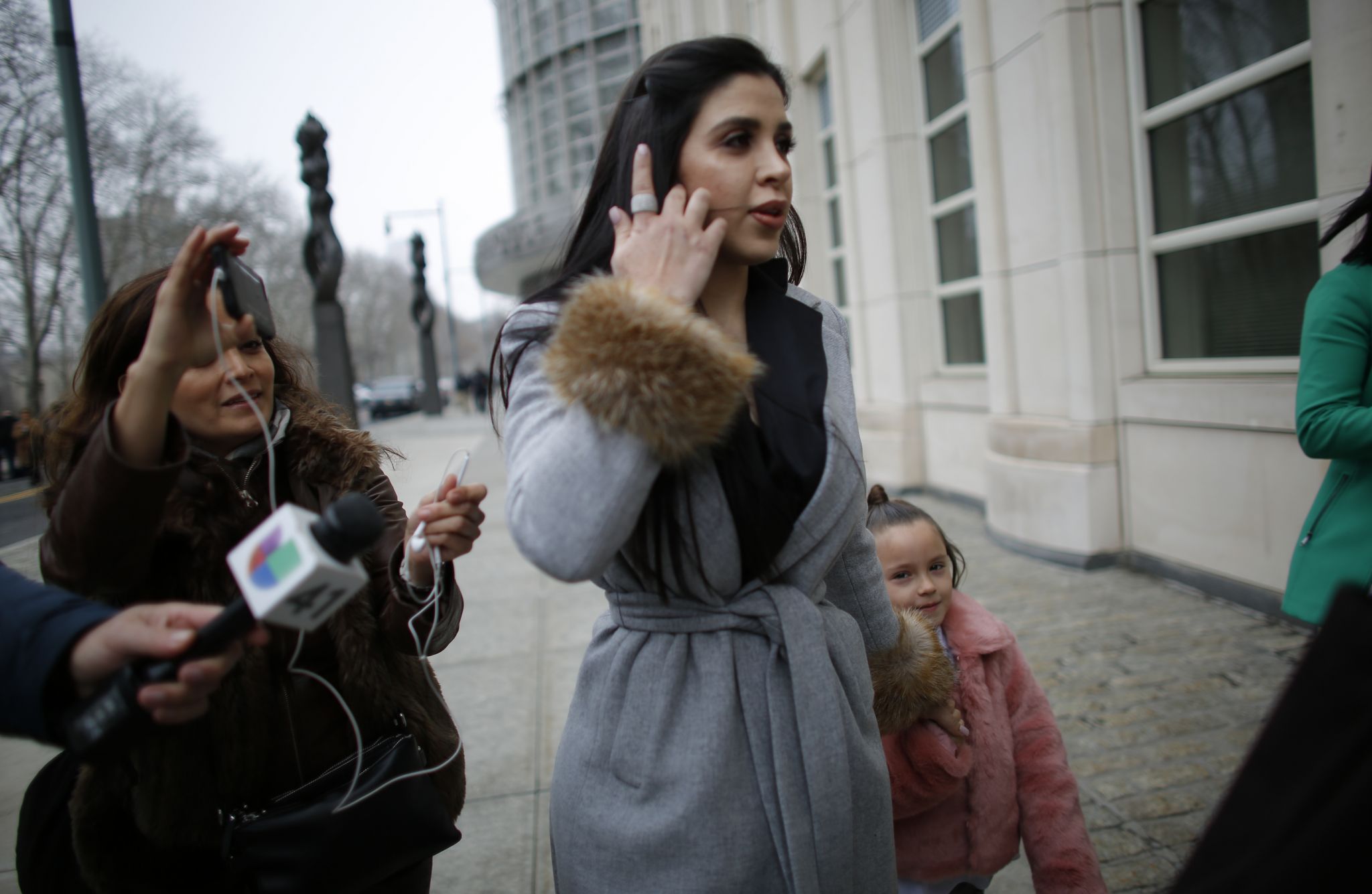 Joaquin El Chapo Guzmans Beauty Queen Wife Supports Him In Court Day
