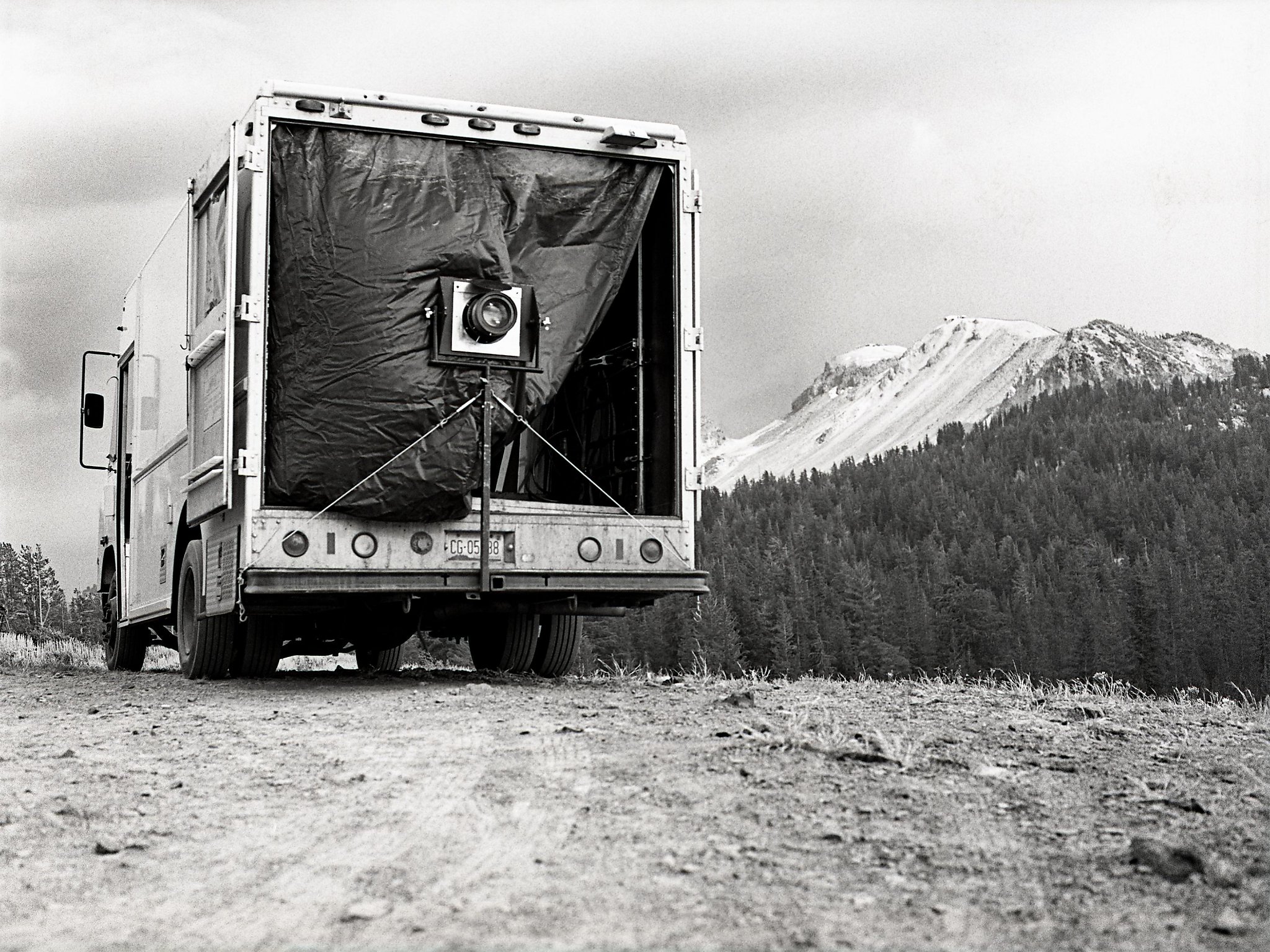 Small imperfections on display in giant, old-school photographs