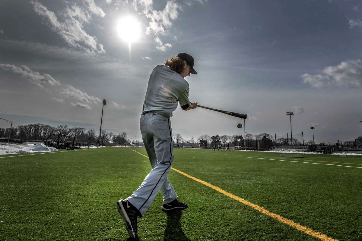 Photos: Back to outdoor baseball, for now