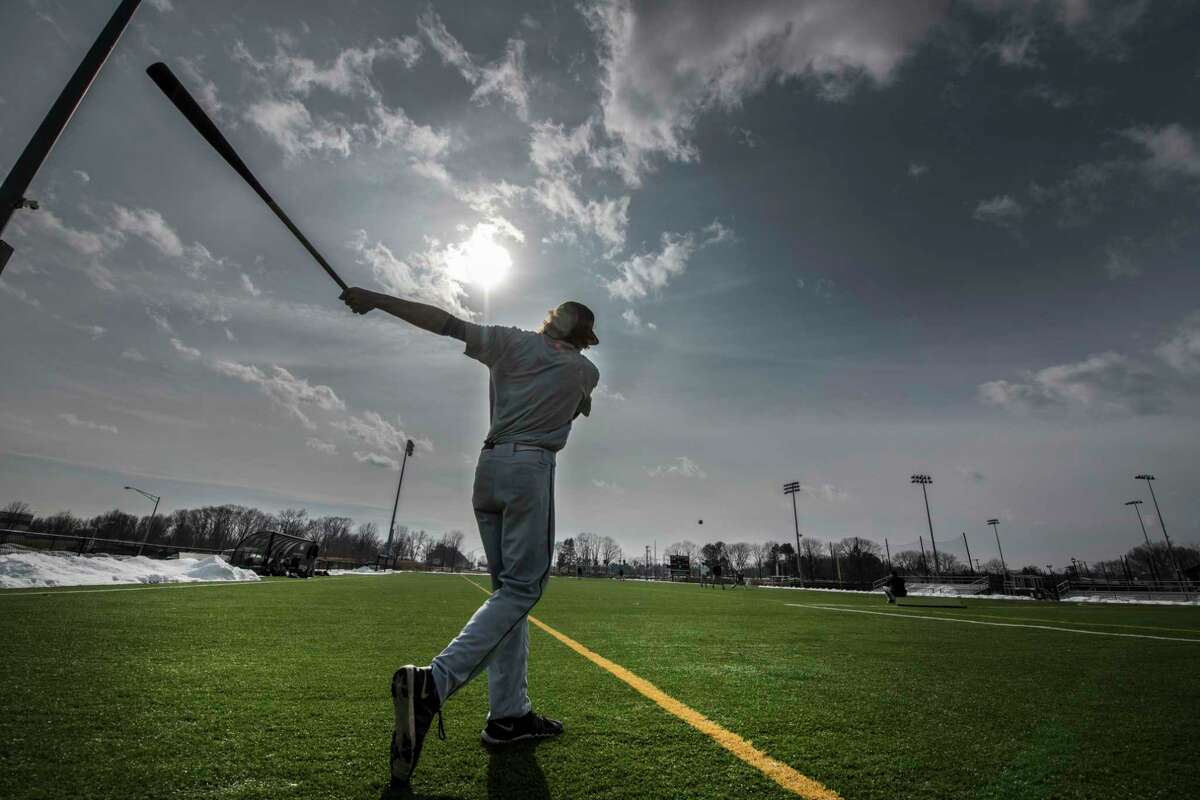 Photos: Back to outdoor baseball, for now