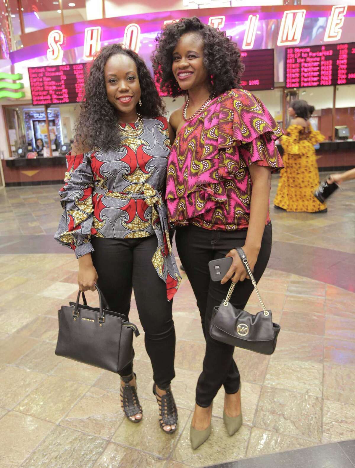 Moviegoers attend 'Black Panther' screening in style