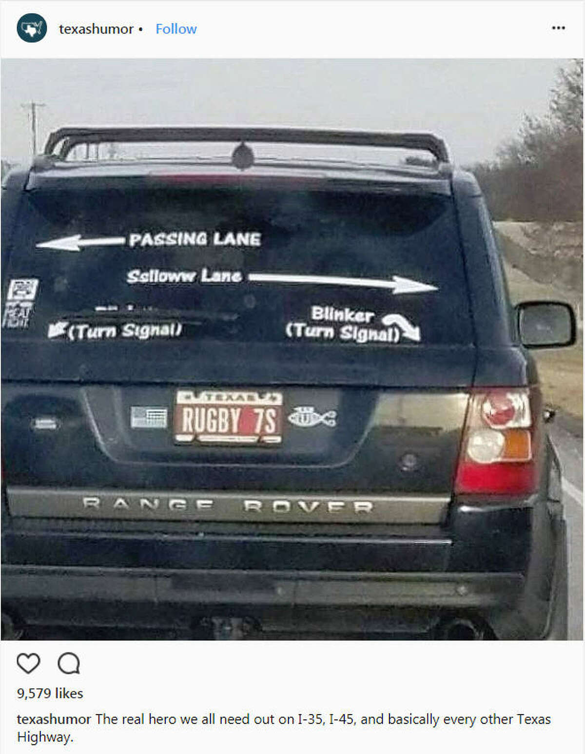Texas driver's decals explain to everyone the rules of the road
