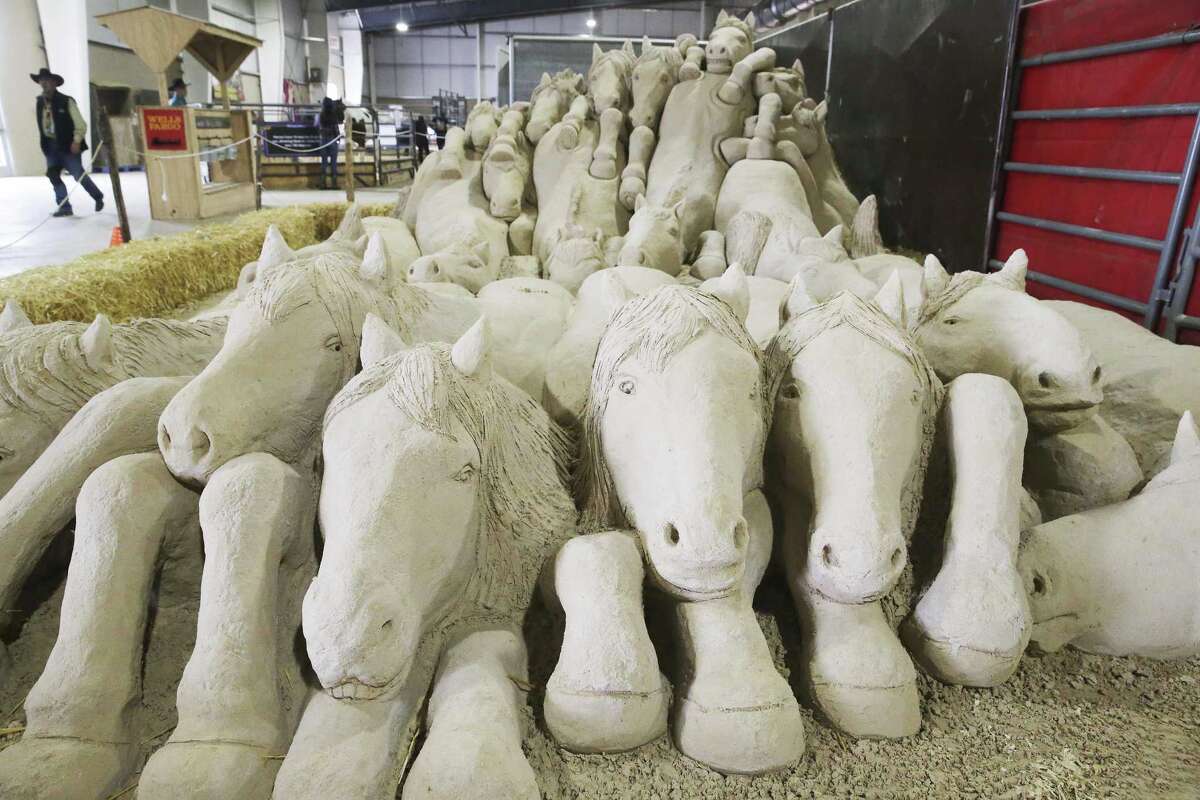 Rodeo grounds provide sand sculpture showcase