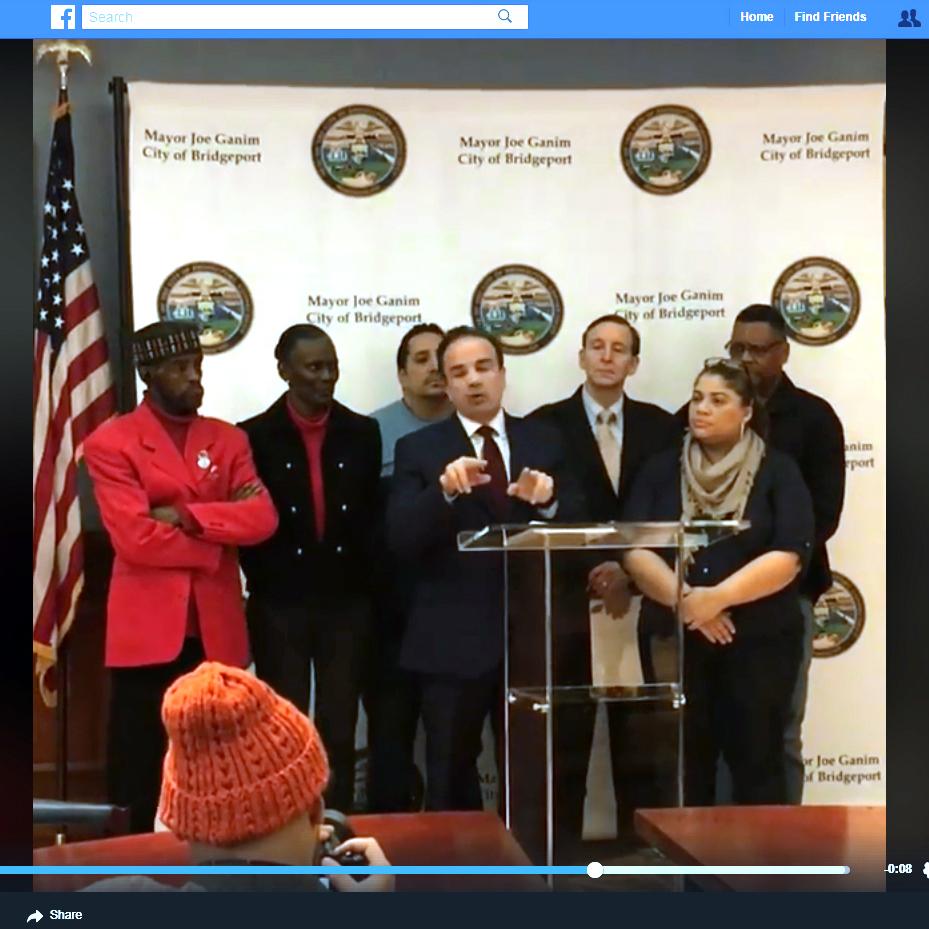 Ganim goes podium shopping