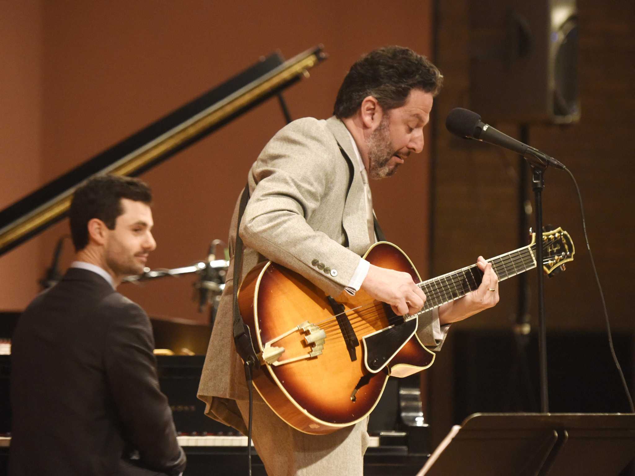 Jazz guitarist John Pizzarelli performs at Cole Auditorium