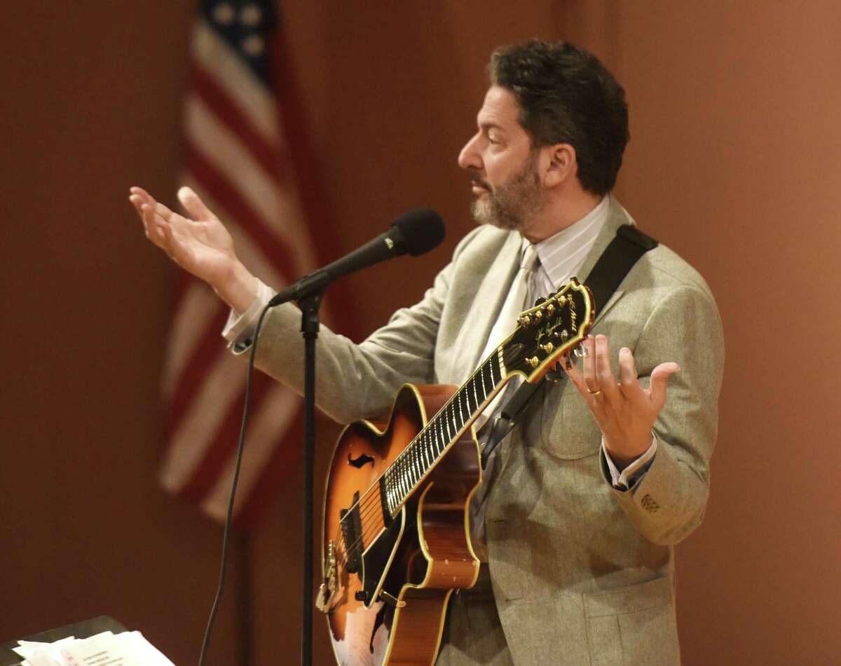 Jazz guitarist John Pizzarelli performs at Cole Auditorium