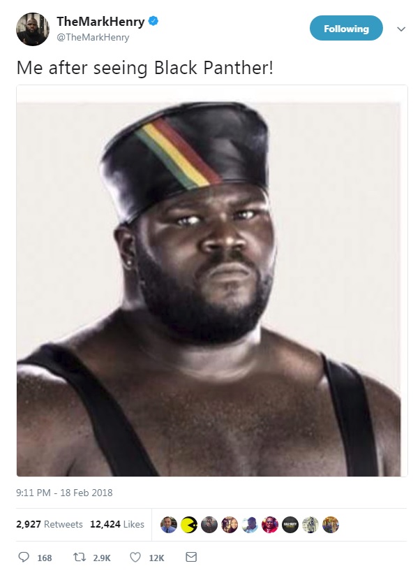 SE Texas' Mark Henry reacts to 'Black Panther'