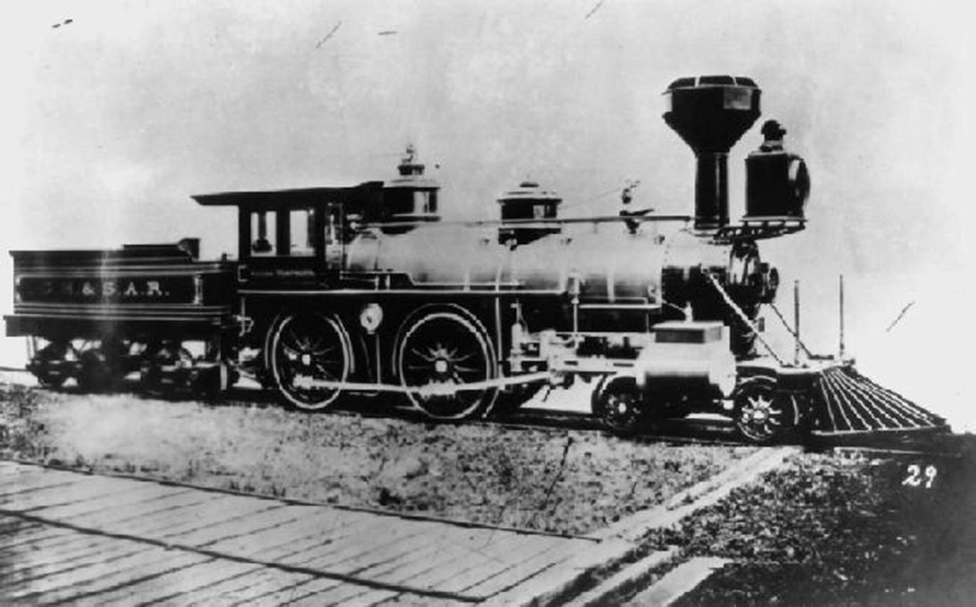 After railroad arrived in 1877, S.A. became important crossroad