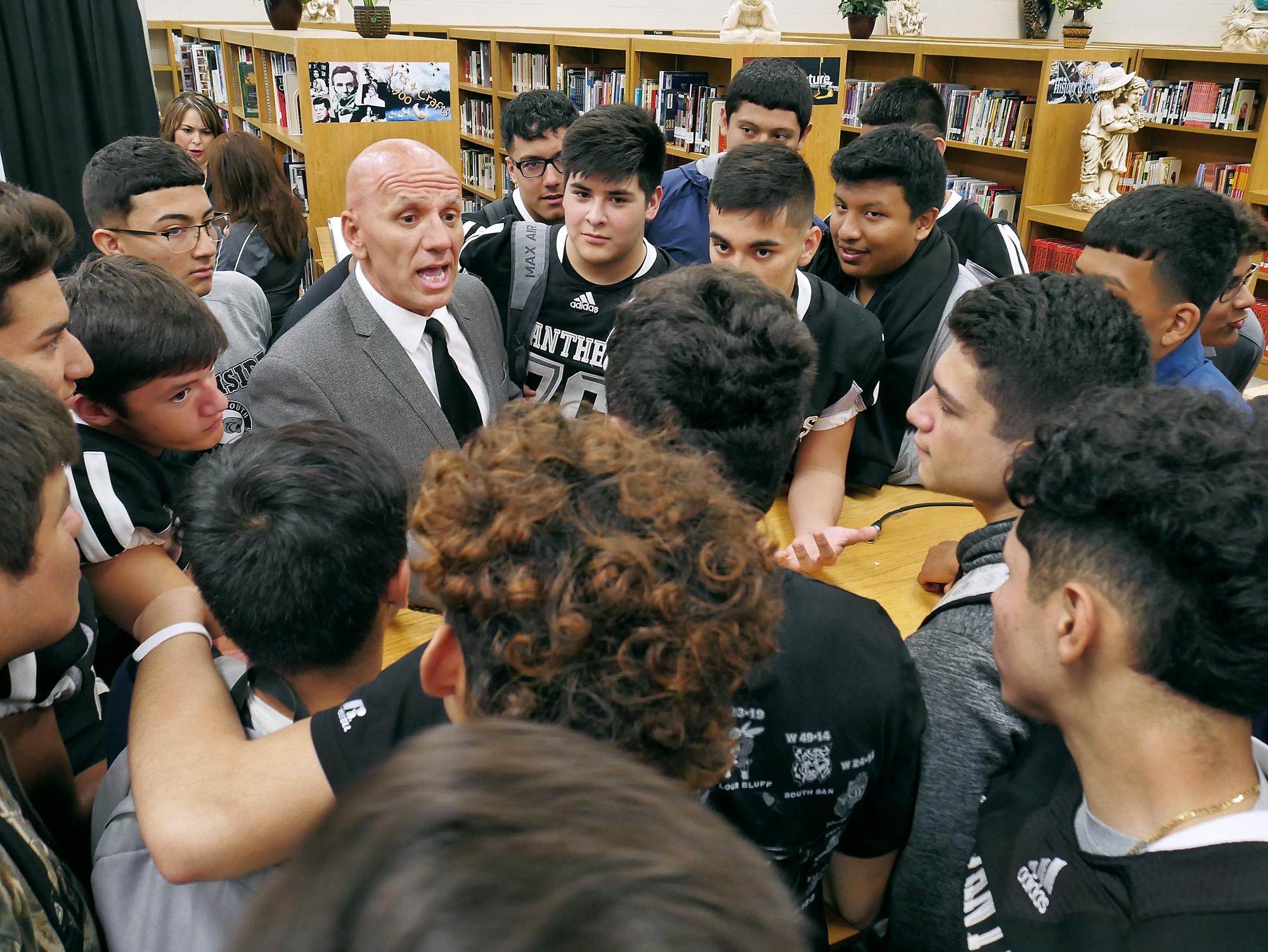 Coss introduced as Panthers football coach