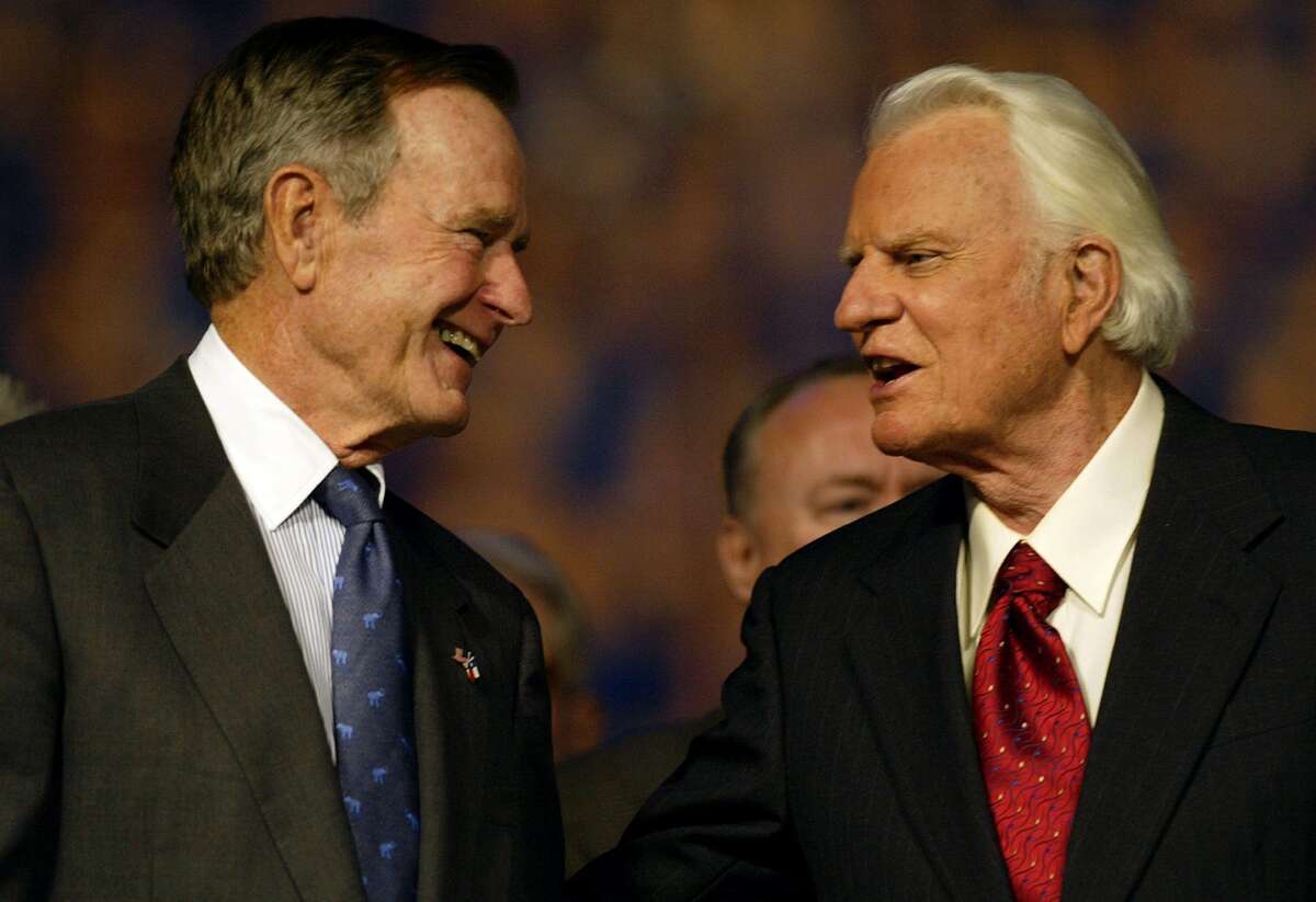 Former President George H.W. Bush shares memories of his friend Billy ...
