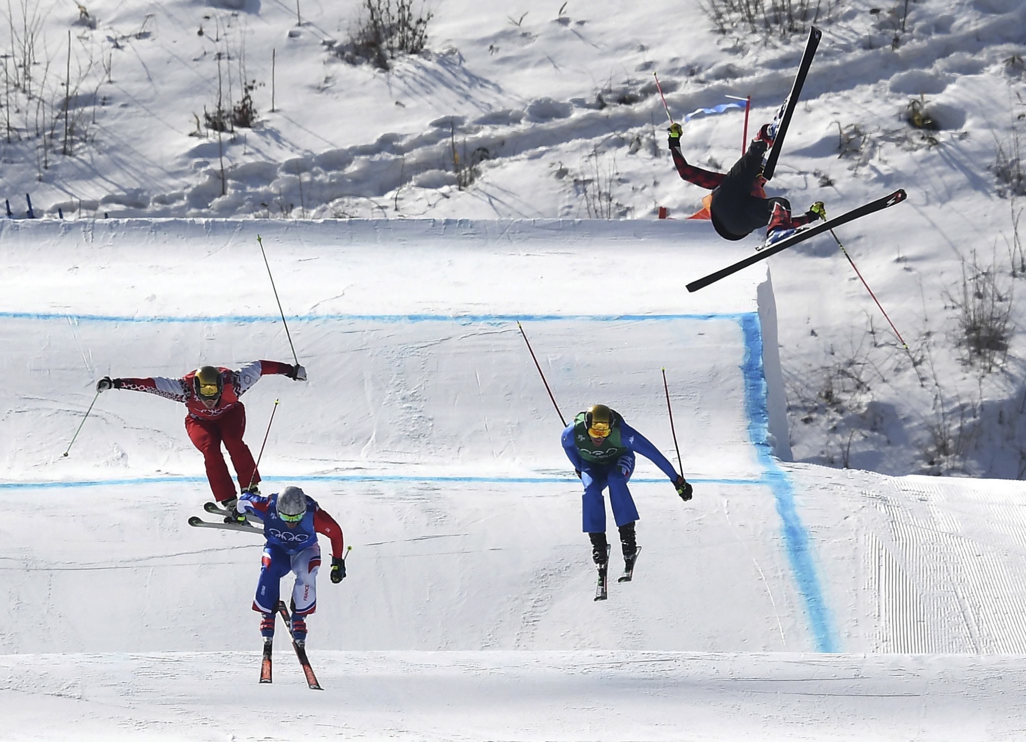 Crashes, slips and spills at the 2018 Winter Olympics
