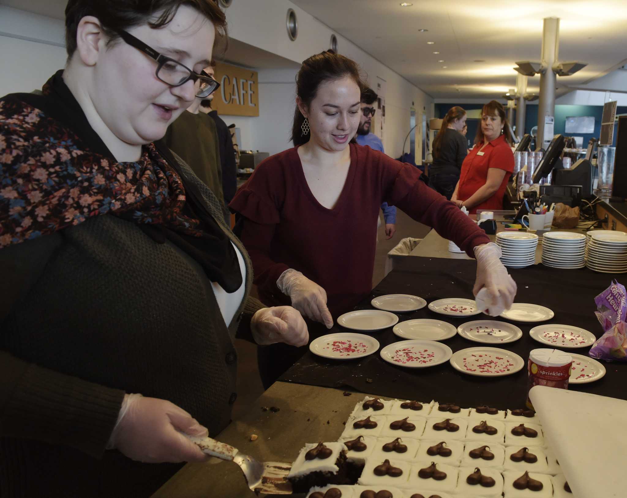 Students in college clubs bond over food and beverages