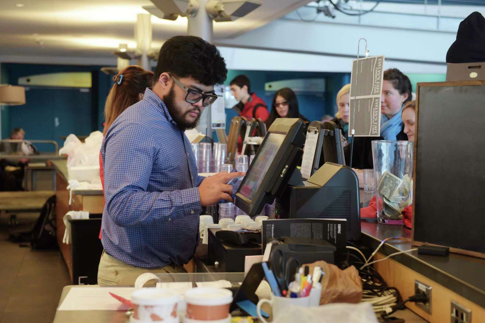 Students in college clubs bond over food and beverages