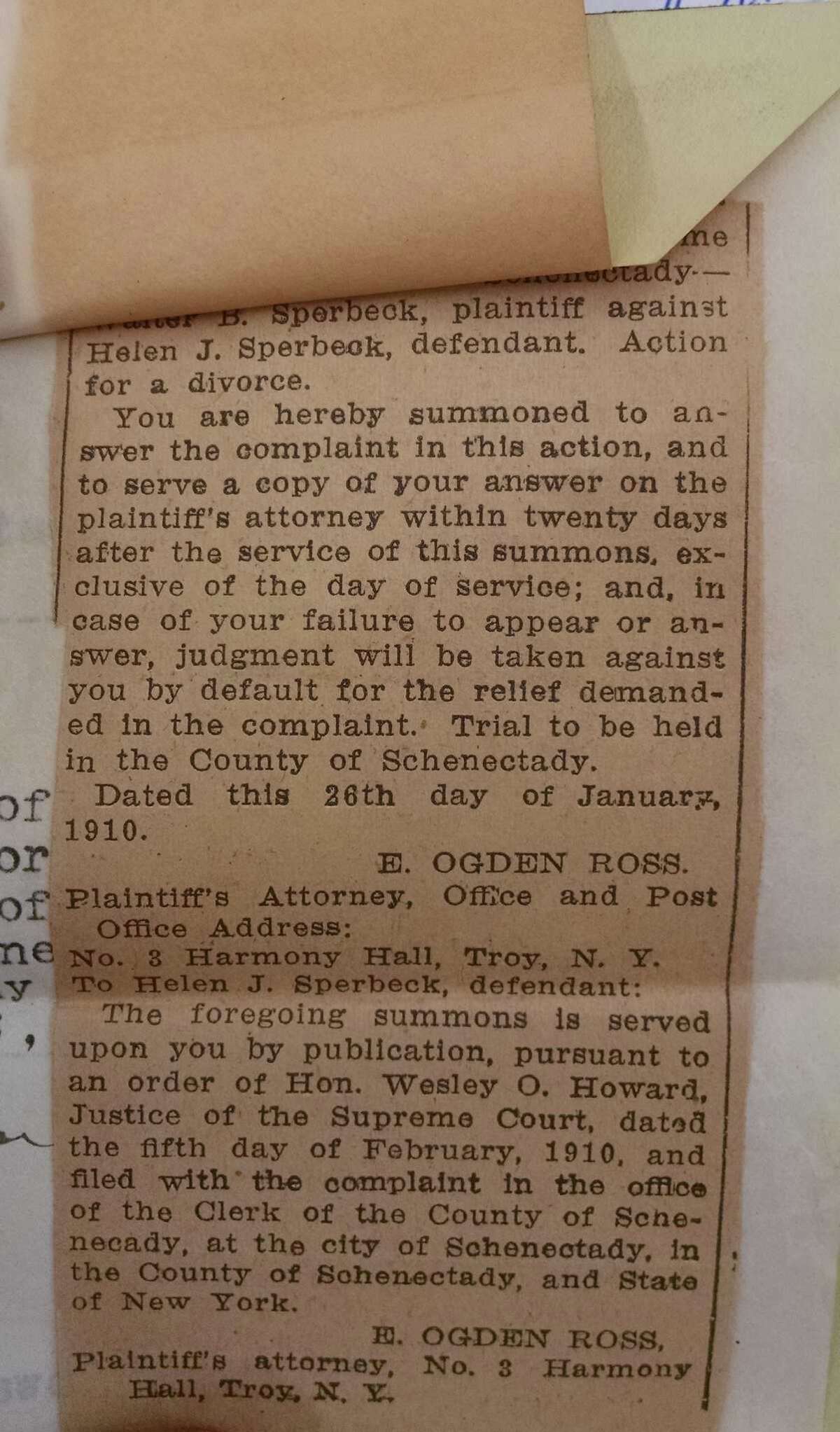 Century-old messy divorce records unsealed