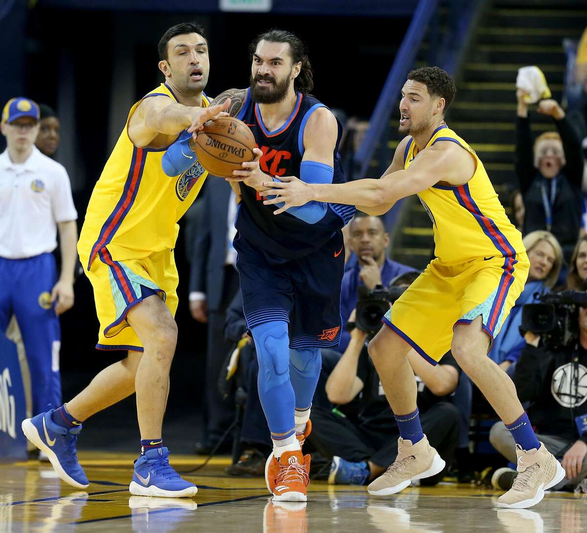 Kevin Durant defends Zaza Pachulia’s fall on Russell Westbrook