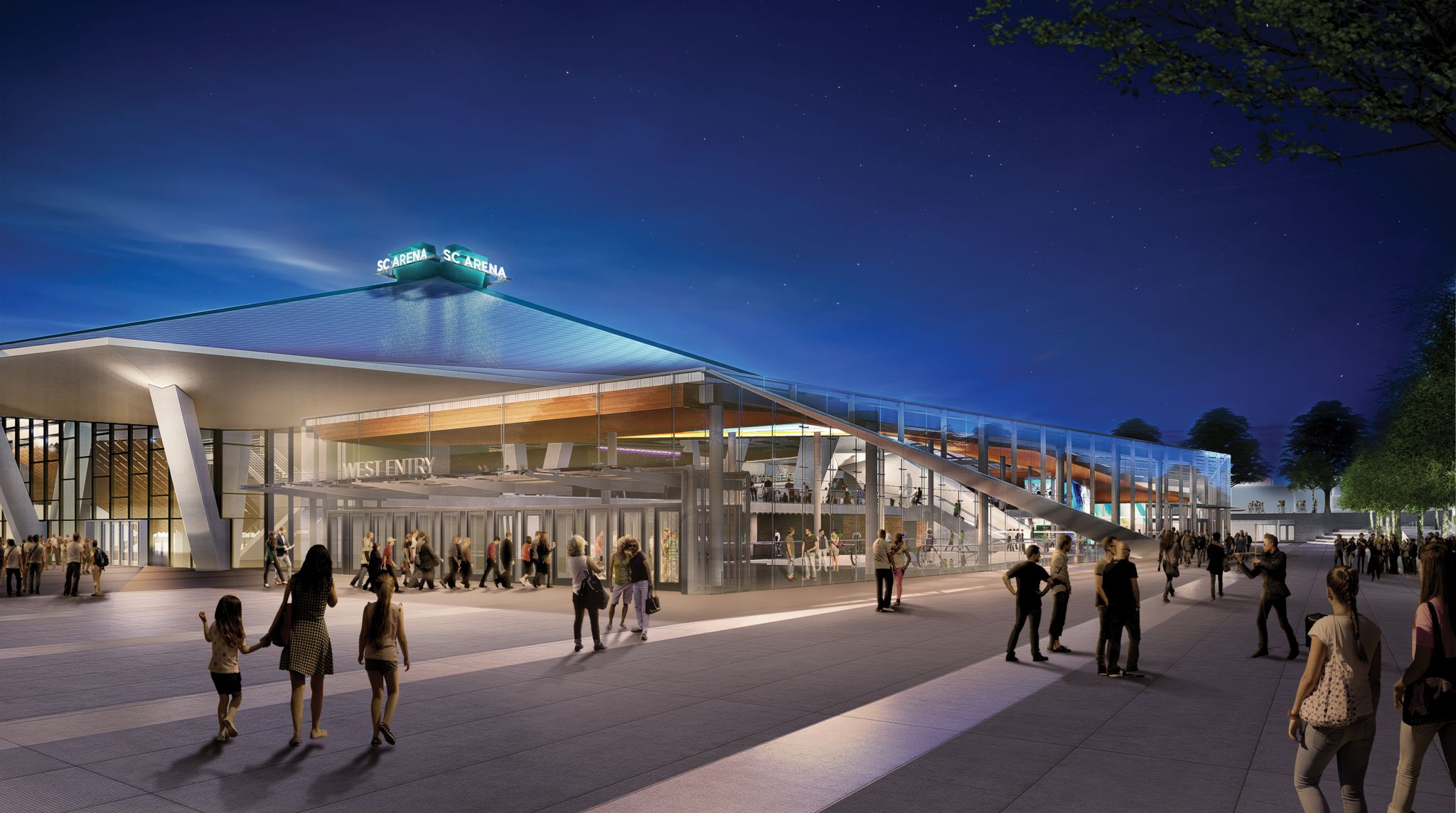 New KeyArena renderings show huge glass atrium on south side