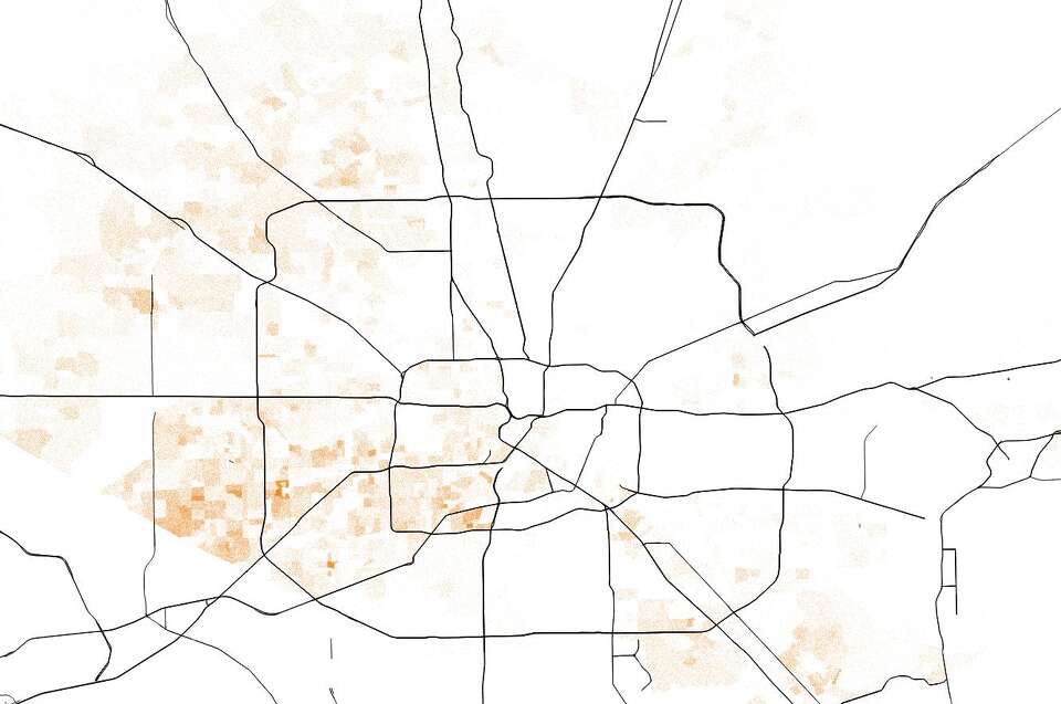 Five maps illustrate Houston's racial-ethnic breakdown by neighborhood