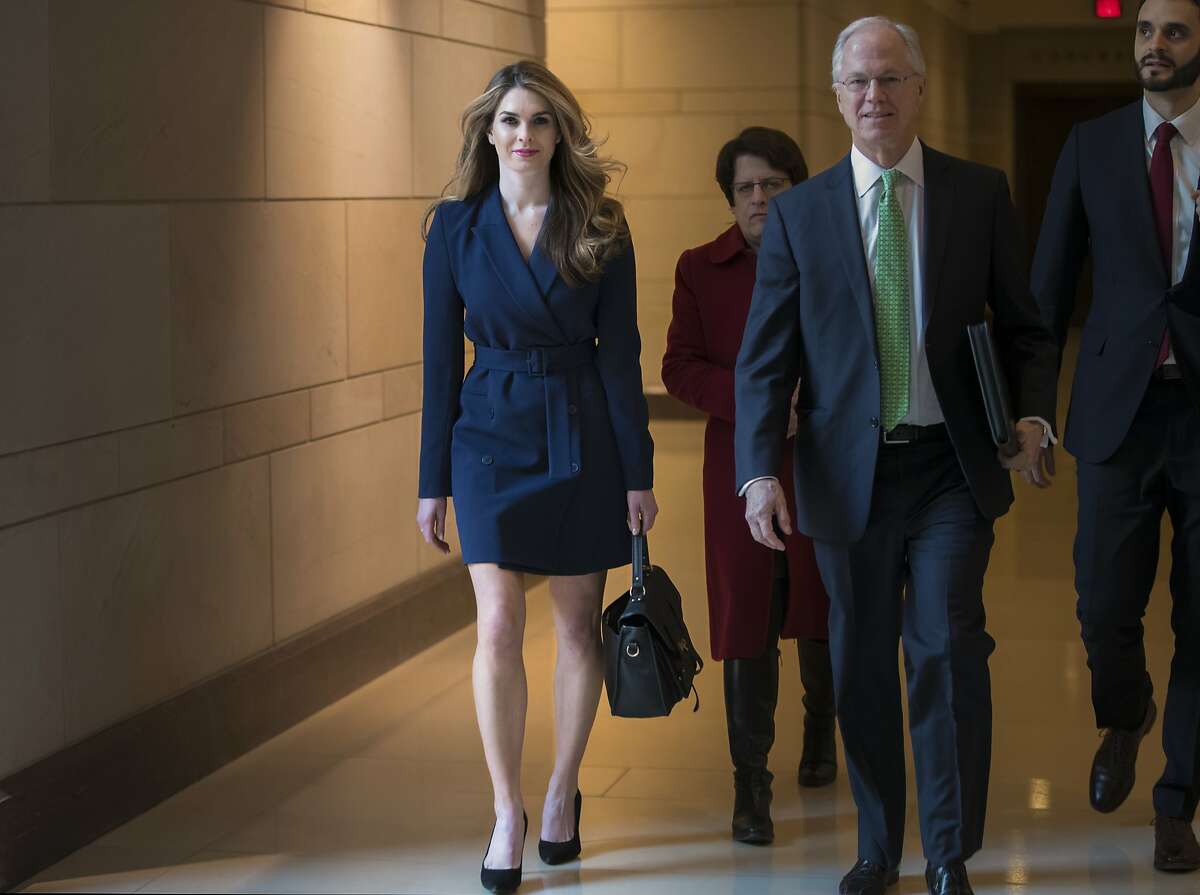 Trump aide Hicks declines to answer some questions in Russia probe