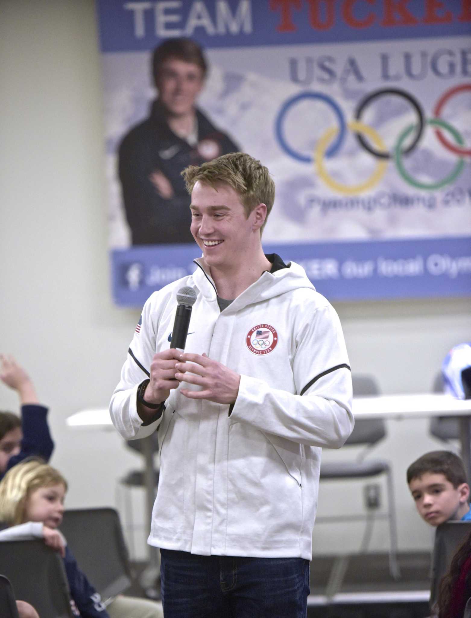 Team Tucker welcomes Ridgefield luge athlete home