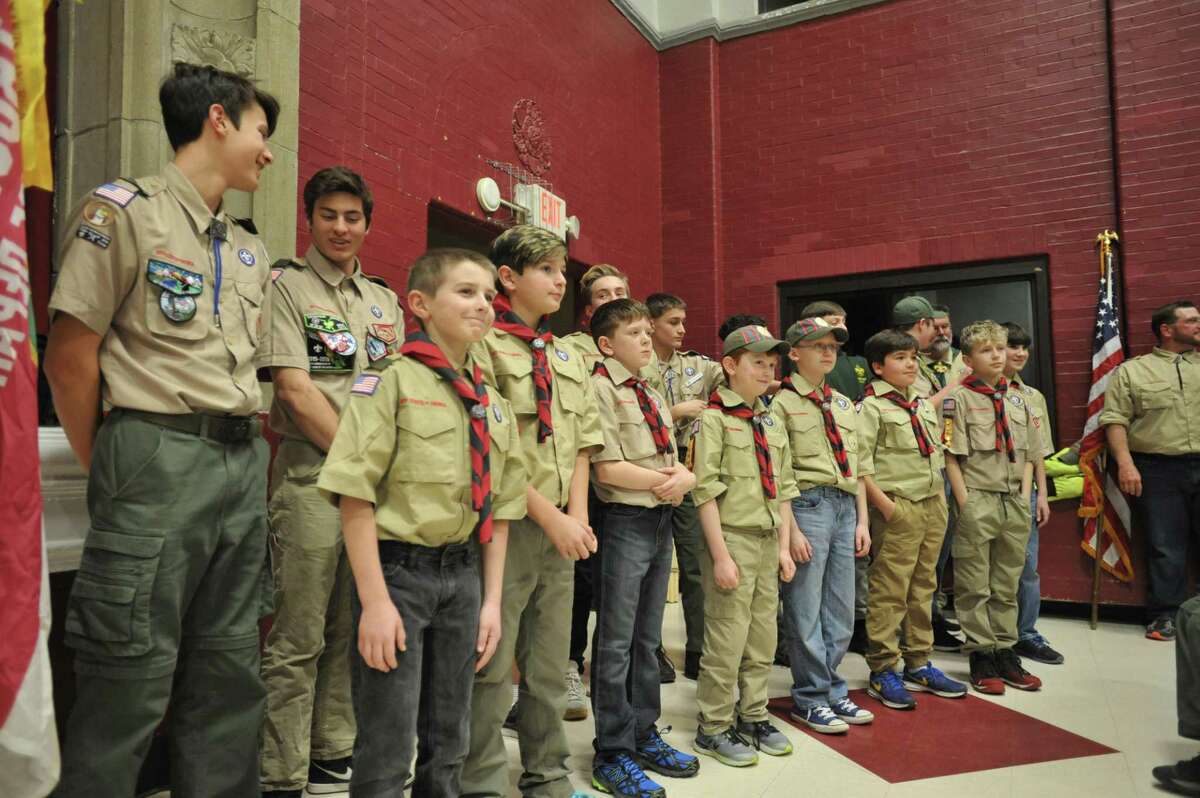 Winsted Cub Scouts graduate to become Boy Scouts as parents look on ...