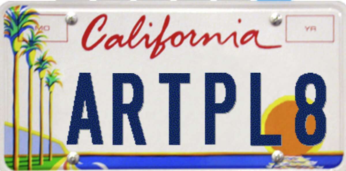 California's most popular license plates