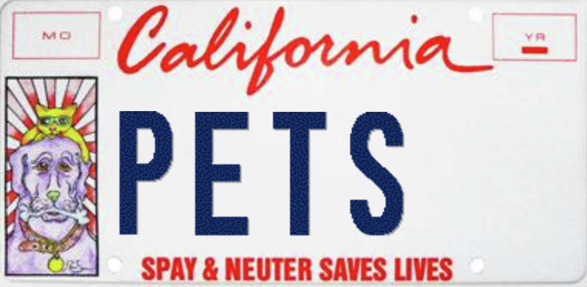 California's most popular license plates