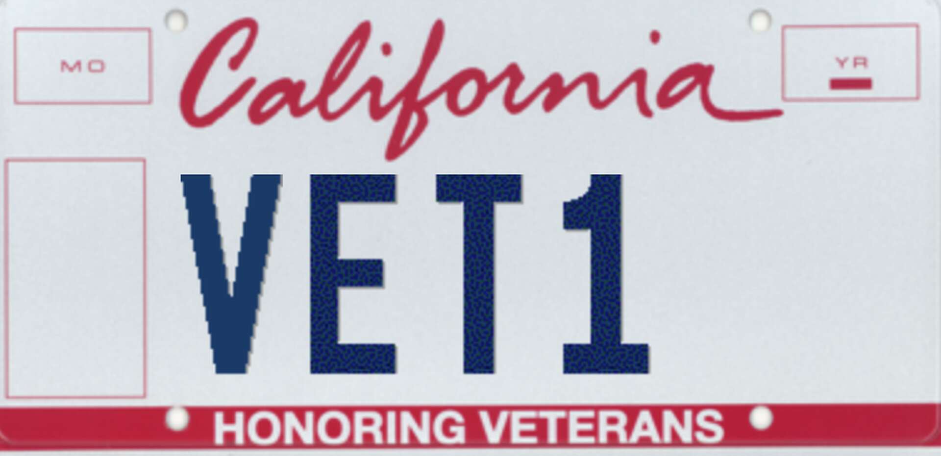 California's most popular license plates
