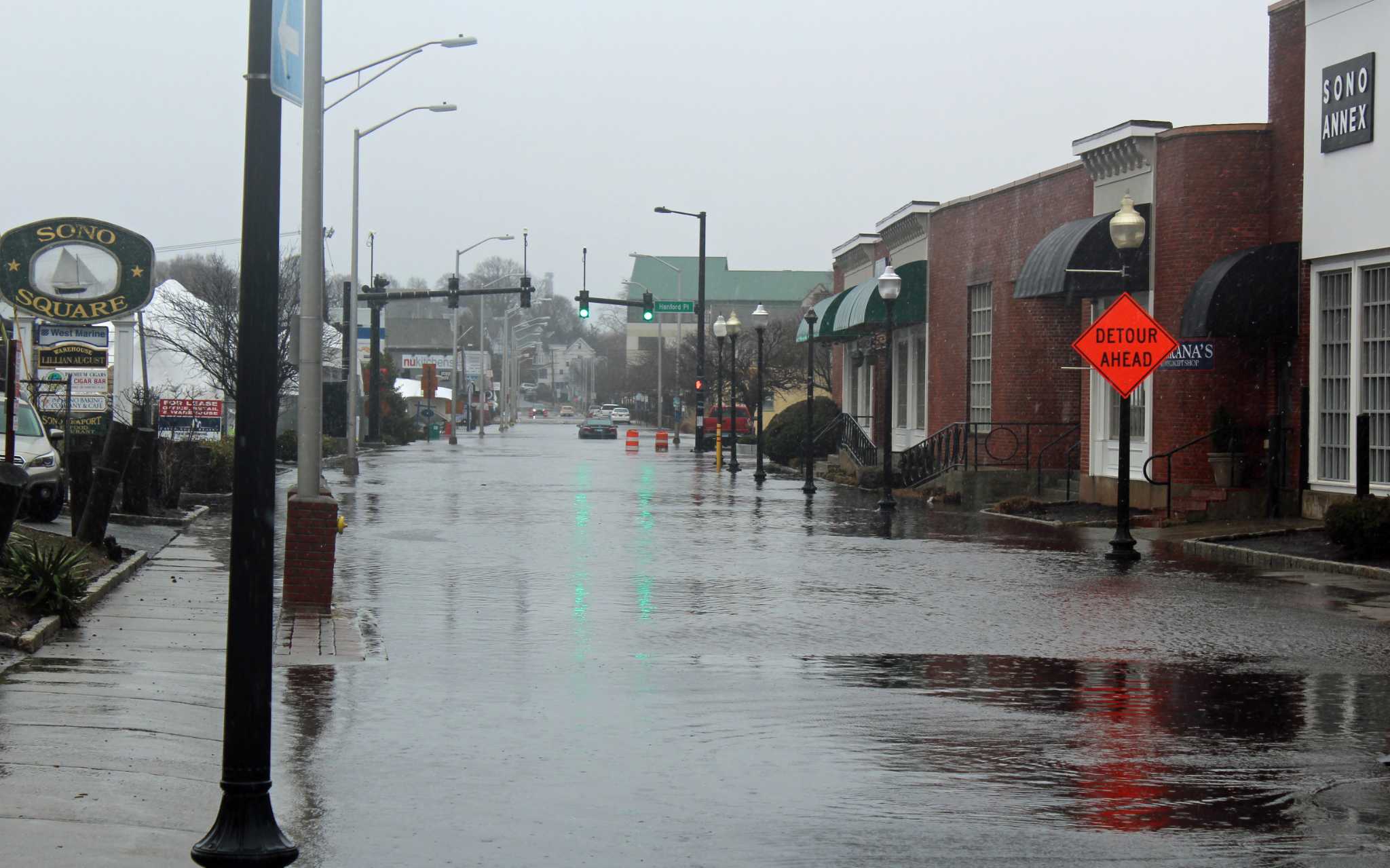 Nor’easter downs trees and wires, floods areas of Norwalk