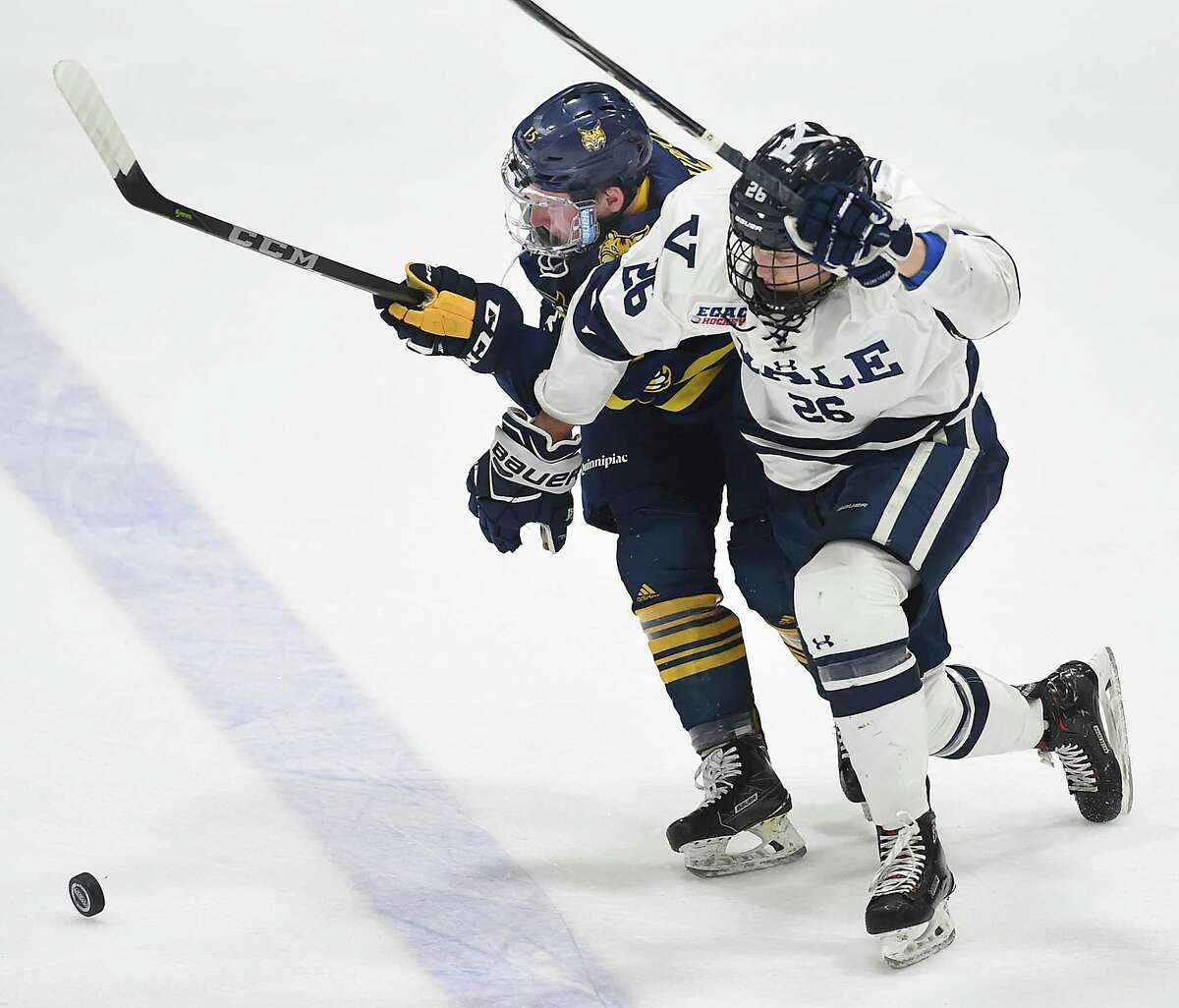 Quinnipiac downs Yale in ECAC Hockey playoff opener