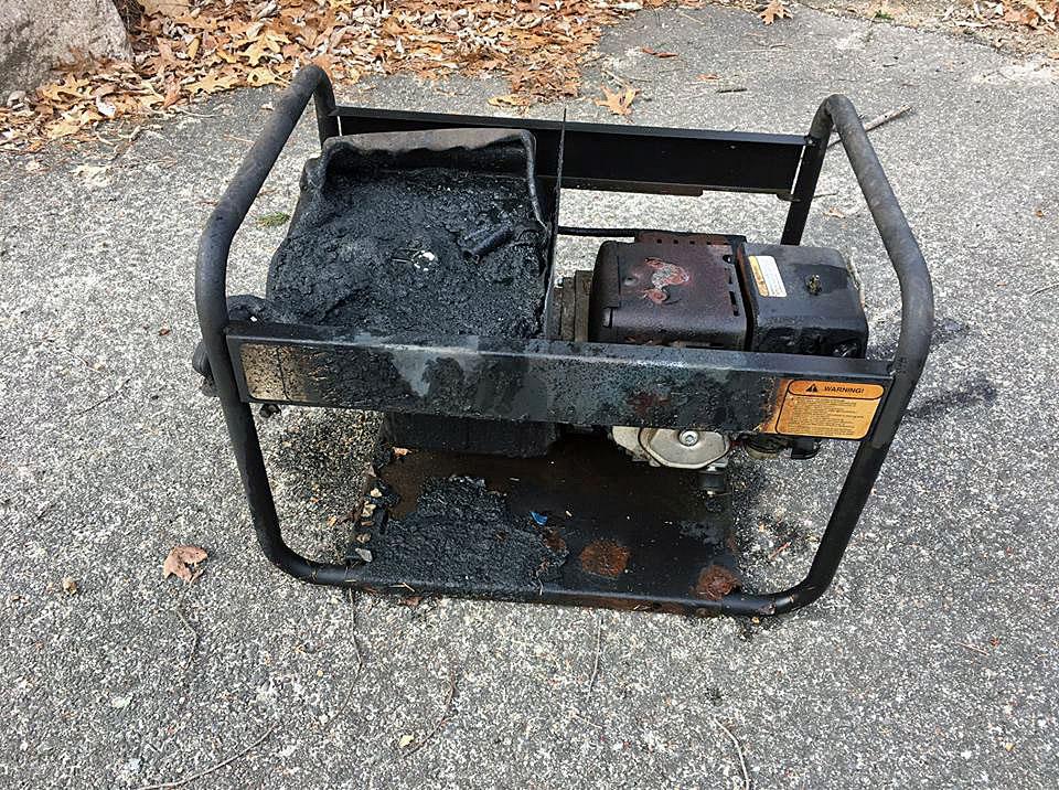 Weston firefighters quickly put out generator fire