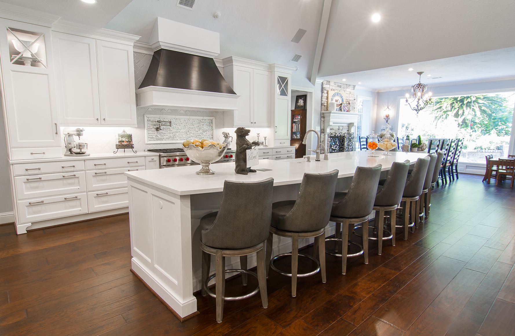 Whether custom or factory-made, cabinets make the kitchen