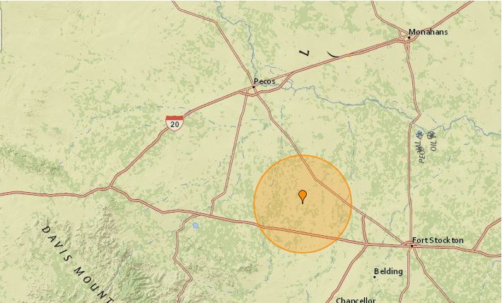 USGS: Earthquake reported near Fort Davis