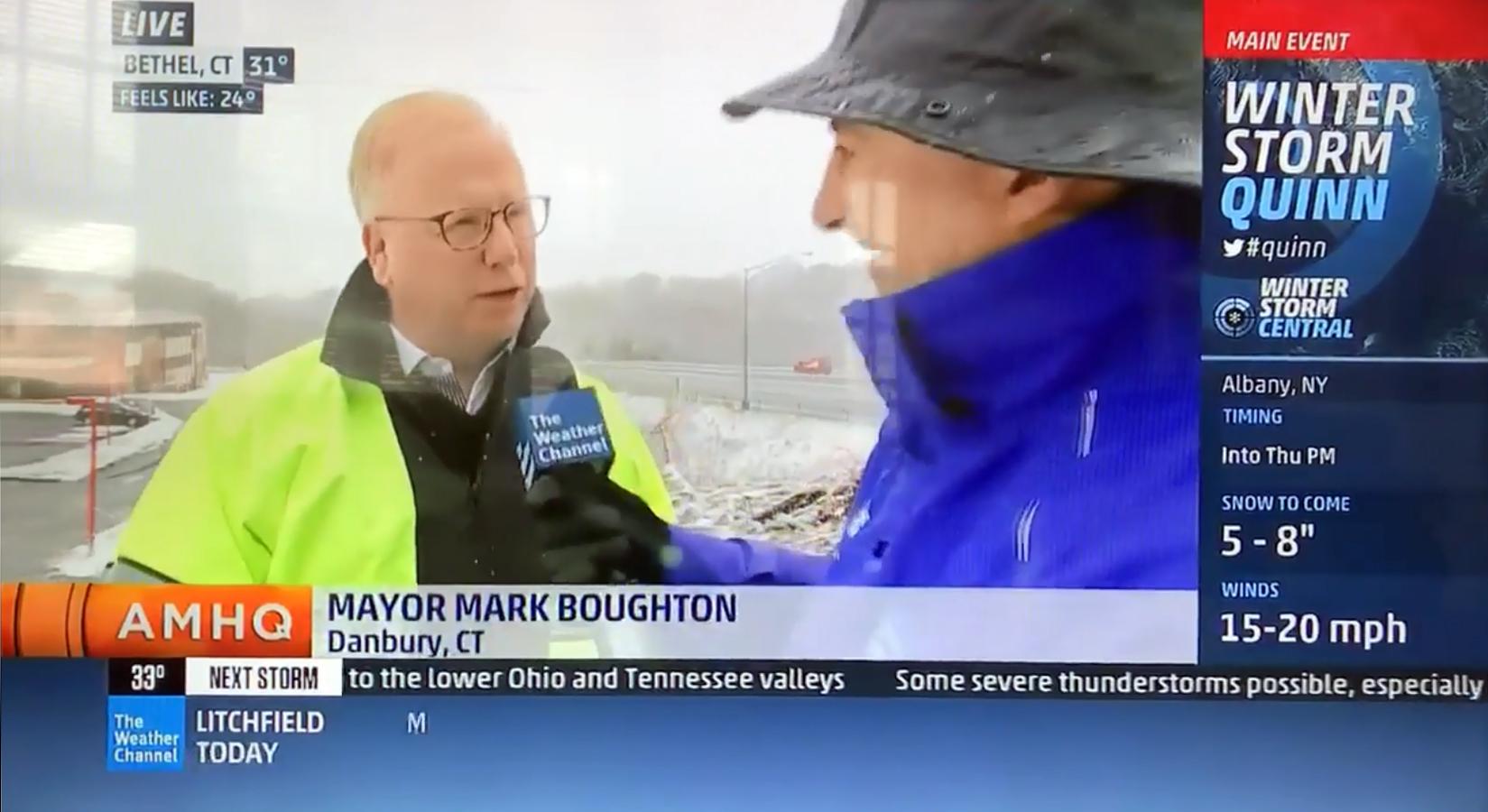 Boughton campaign gets a boost from the storm