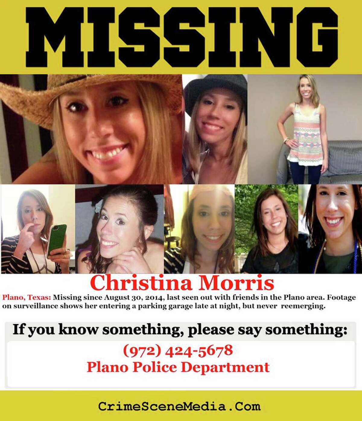 Human remains in Plano identified as kidnapping victim Christina Morris ...