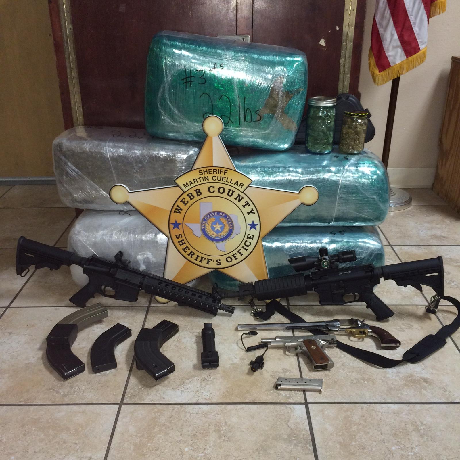 Sheriff’s investigation leads to seizure of firearms, pot