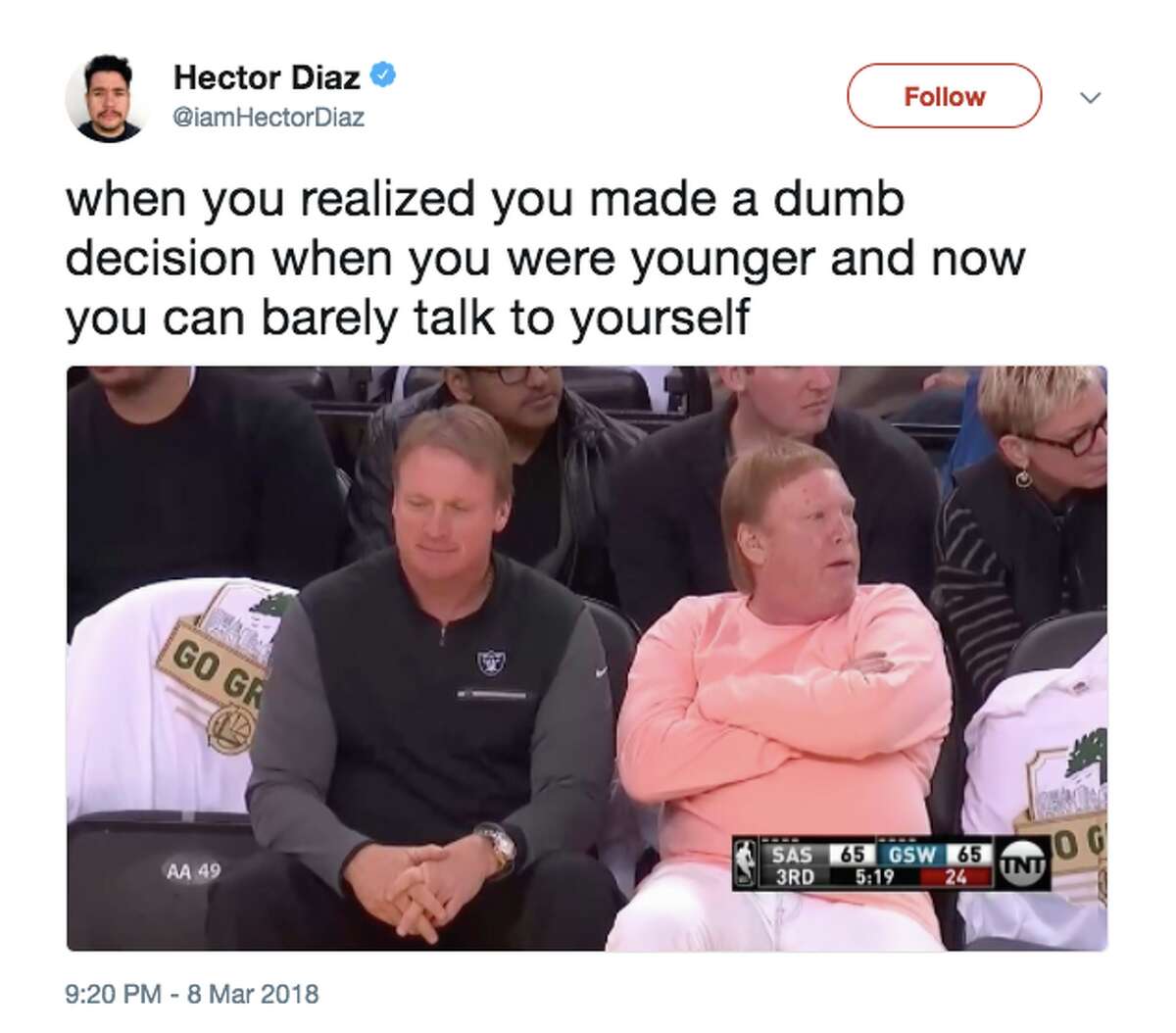 Twitter shows Mark Davis, Jon Gruden no mercy after courtside ...