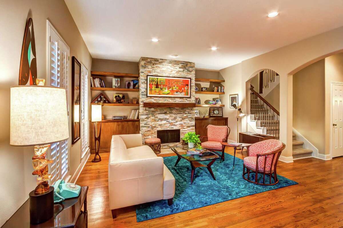 Kitchen upgrade, bold tiki color scheme set tone for midcentury-modern ...