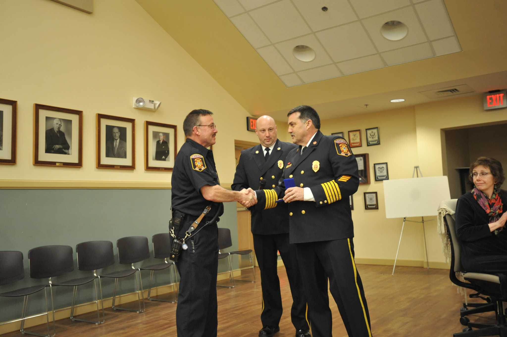 Torrington Fire Department promotes firefighters, celebrates unsung hero