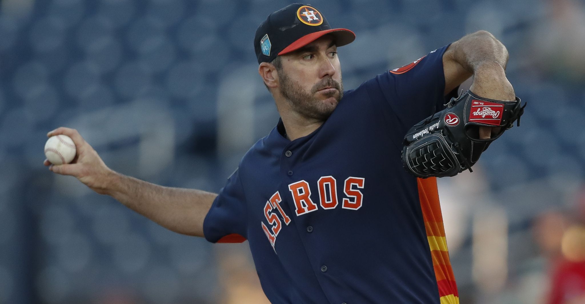 Justin Verlander in mid-season form at Astros spring training