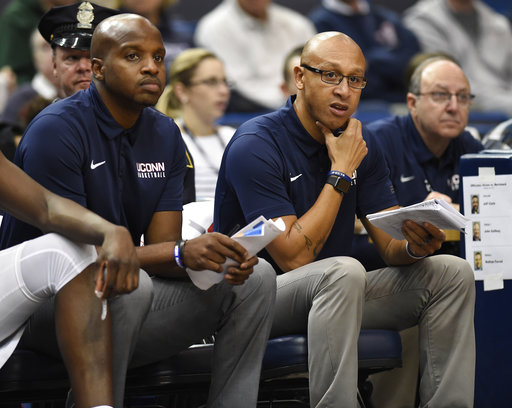 Raphael Chillious is serving as UConn’s interim head coach