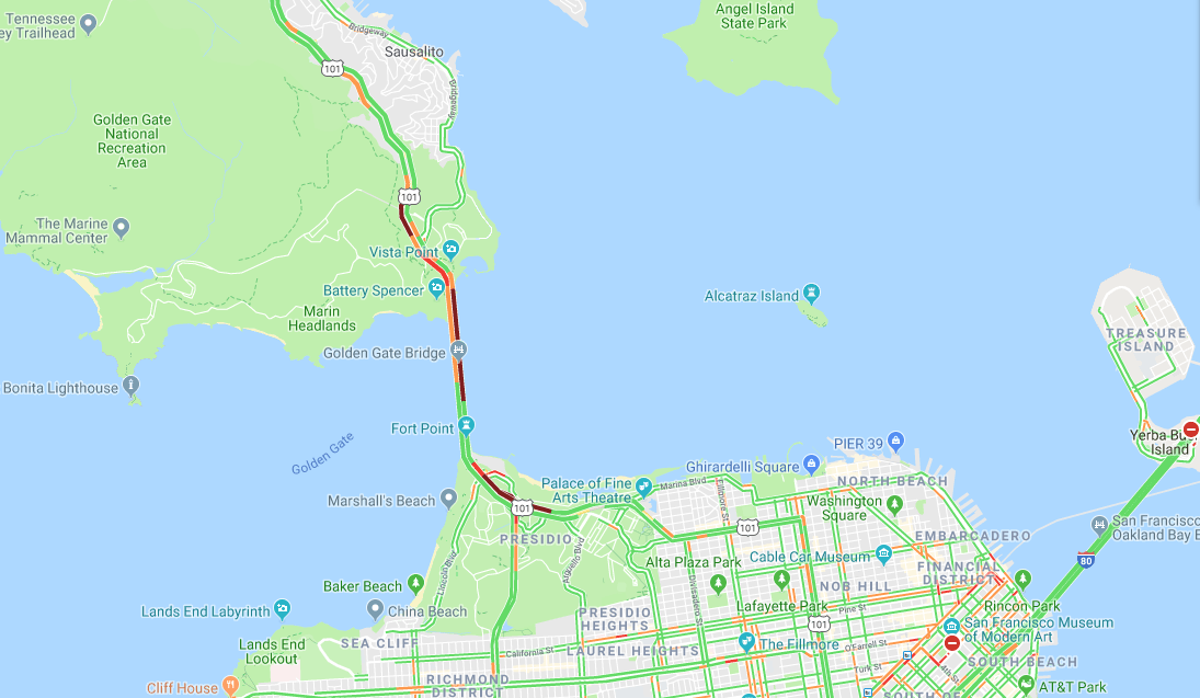 Golden Gate Bridge Location