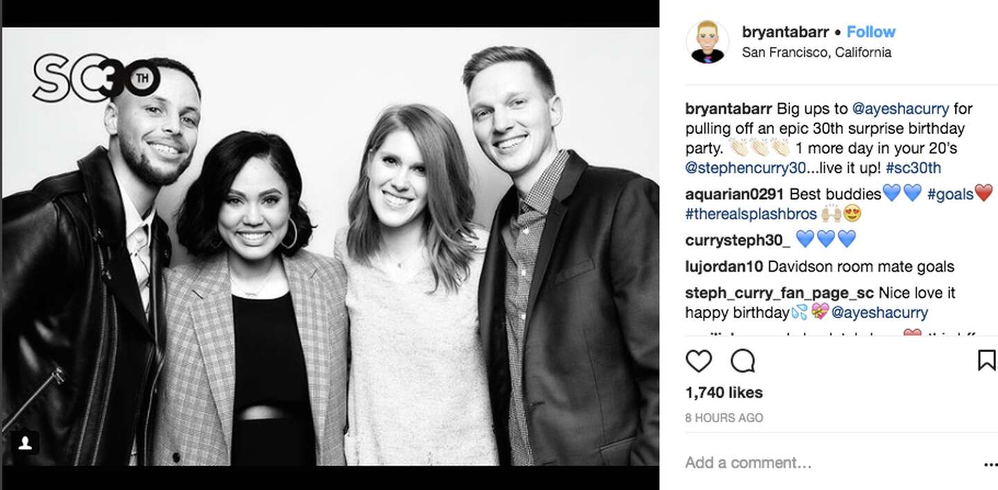 So many amazing things happened at Stephen Curry's 30th birthday party ...