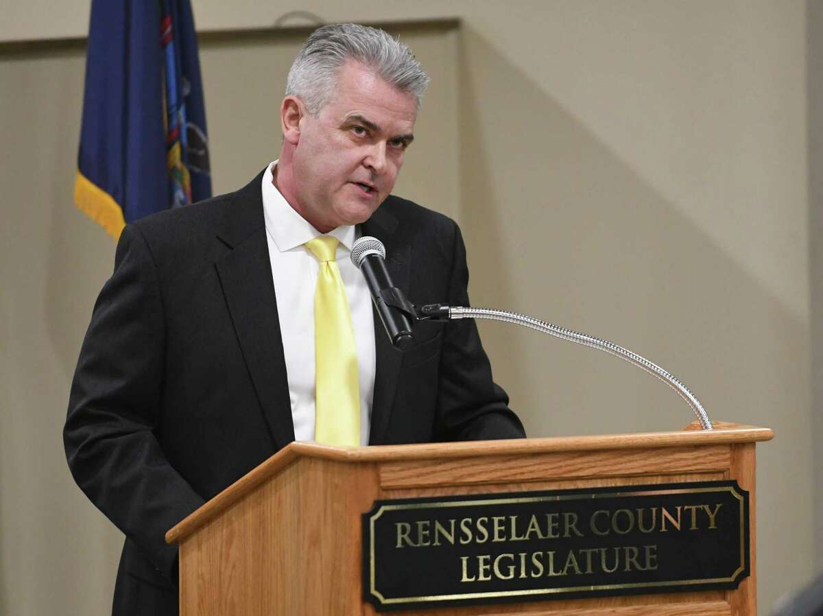 Rensselaer County Executive Steven McLaughlin presents first budget