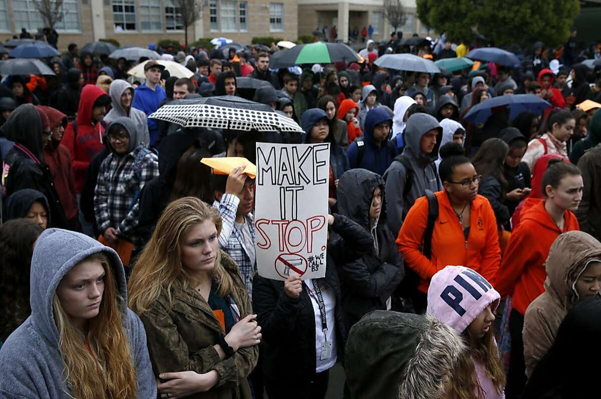 Thousands of students protest gun violence in nationwide walkout