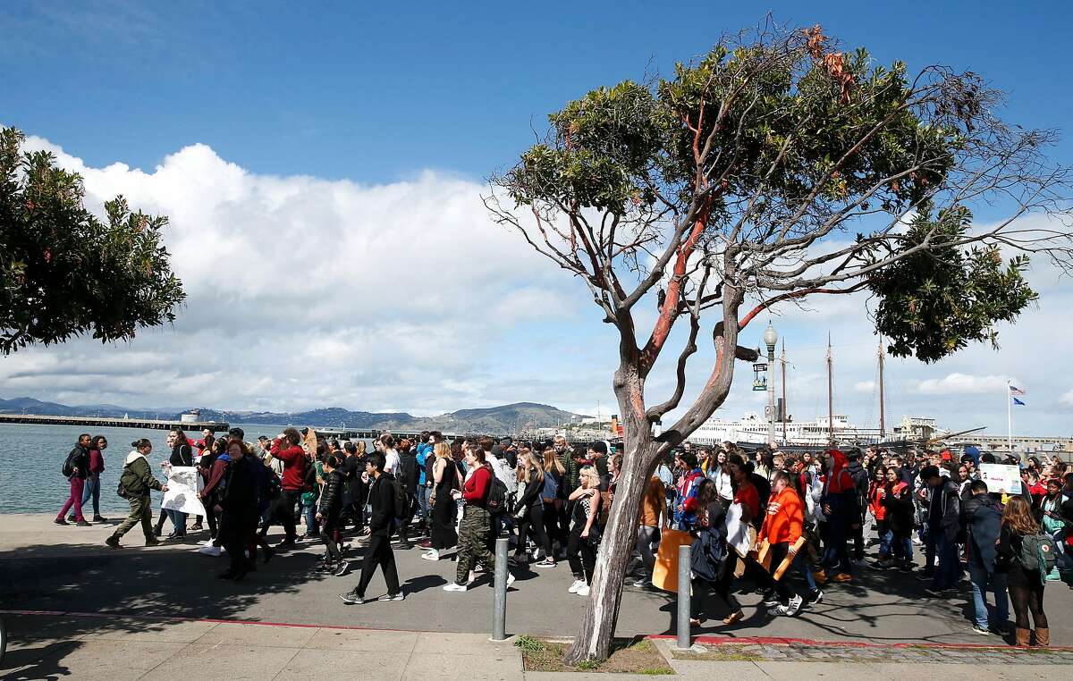 Thousands of students protest gun violence in nationwide walkout