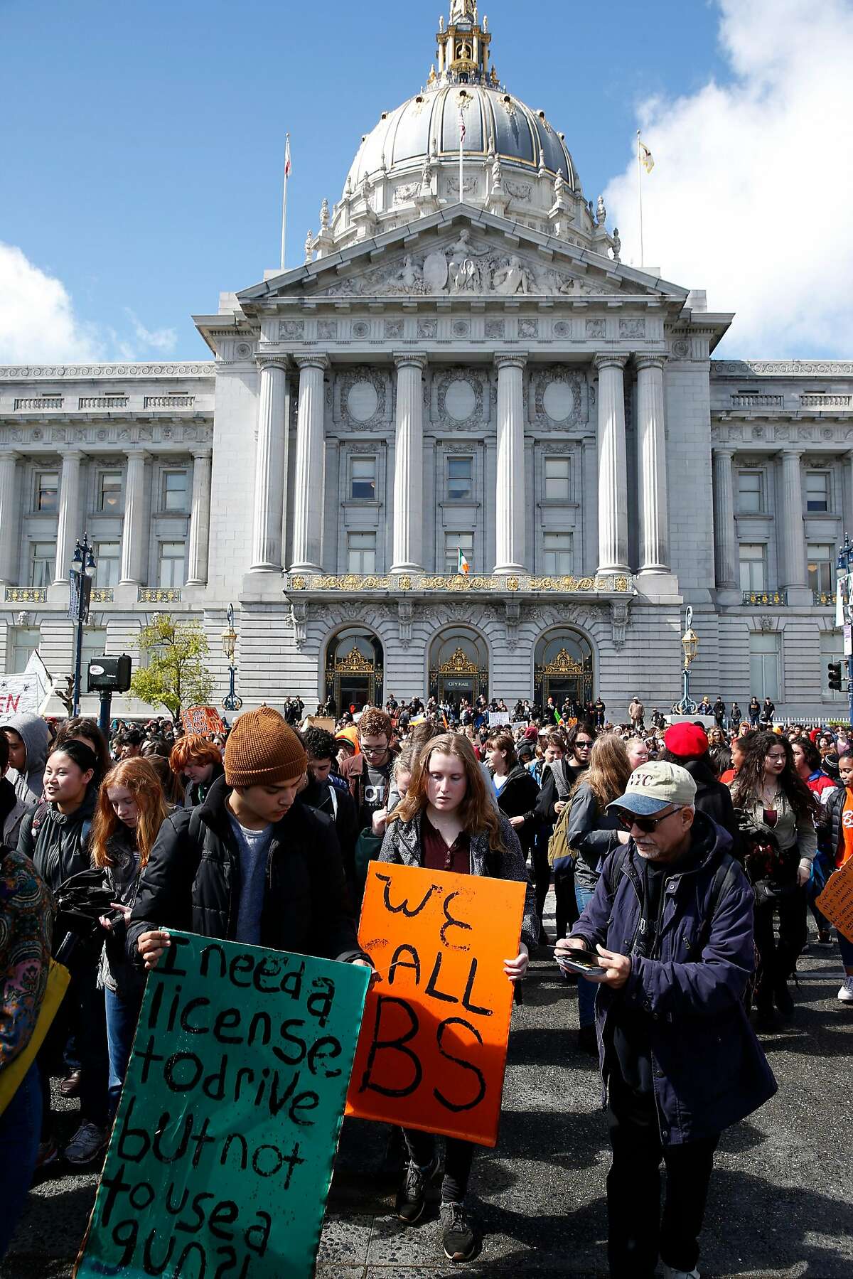 Thousands of students protest gun violence in nationwide walkout
