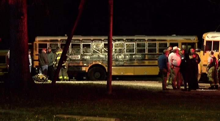 No foul play suspected in Coldspring school bus fires