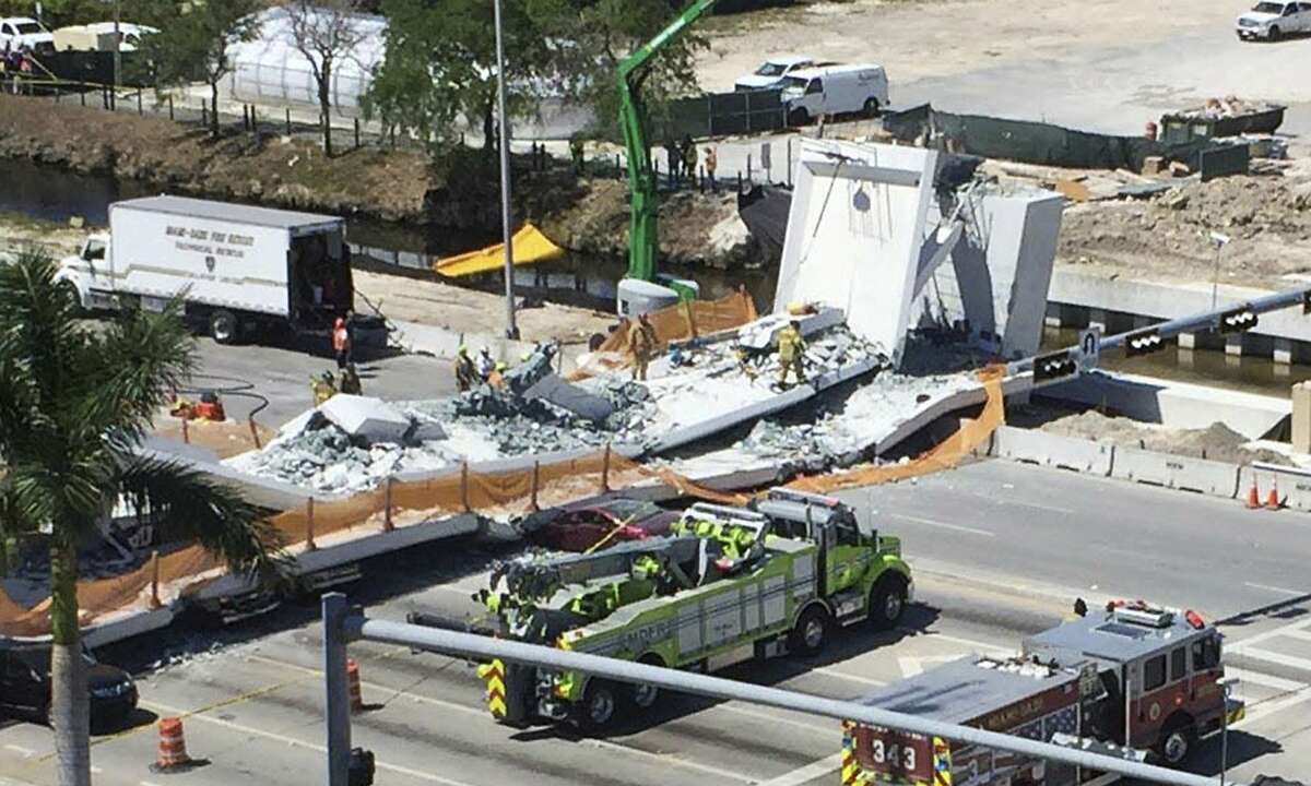 Pedestrian bridge collapse at Florida International University