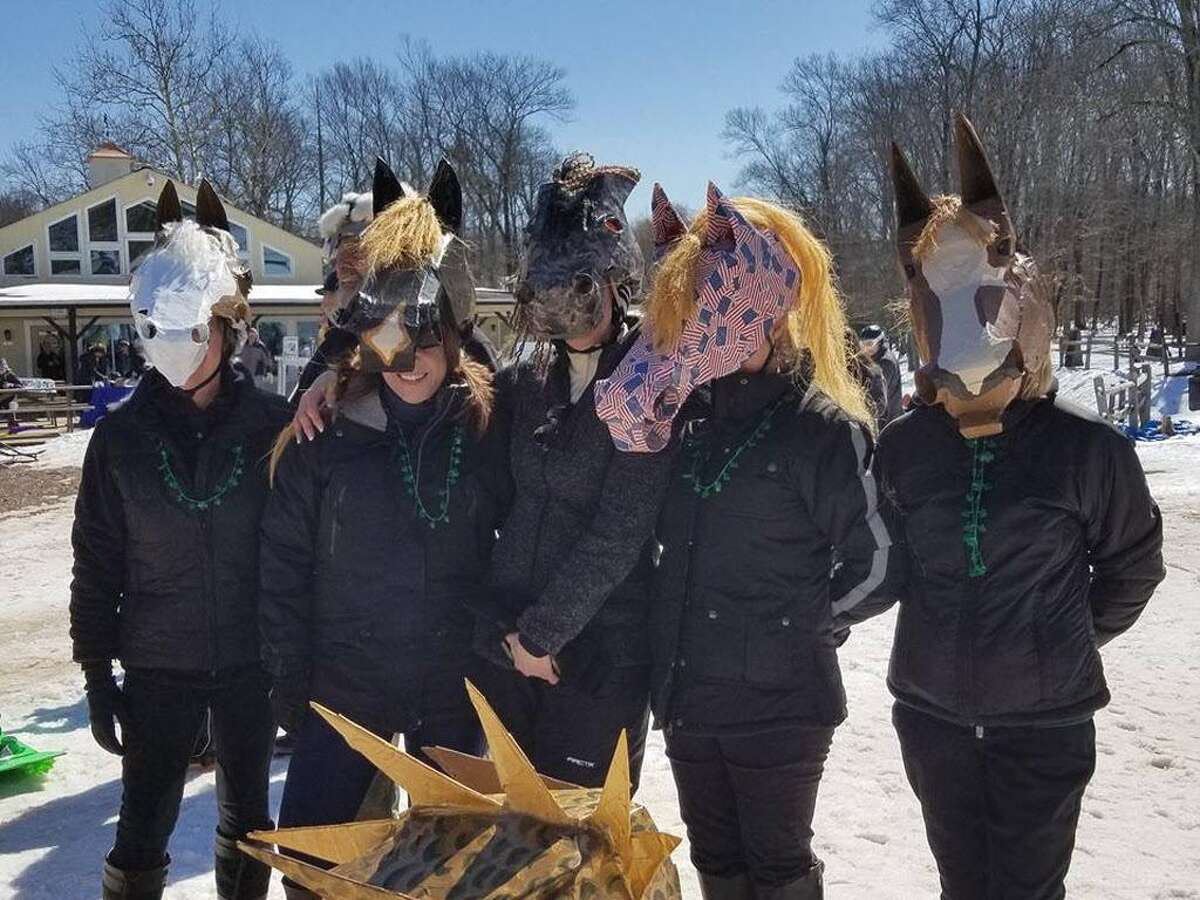 Creativity reigns at Powder Ridge cardboard box sled contest